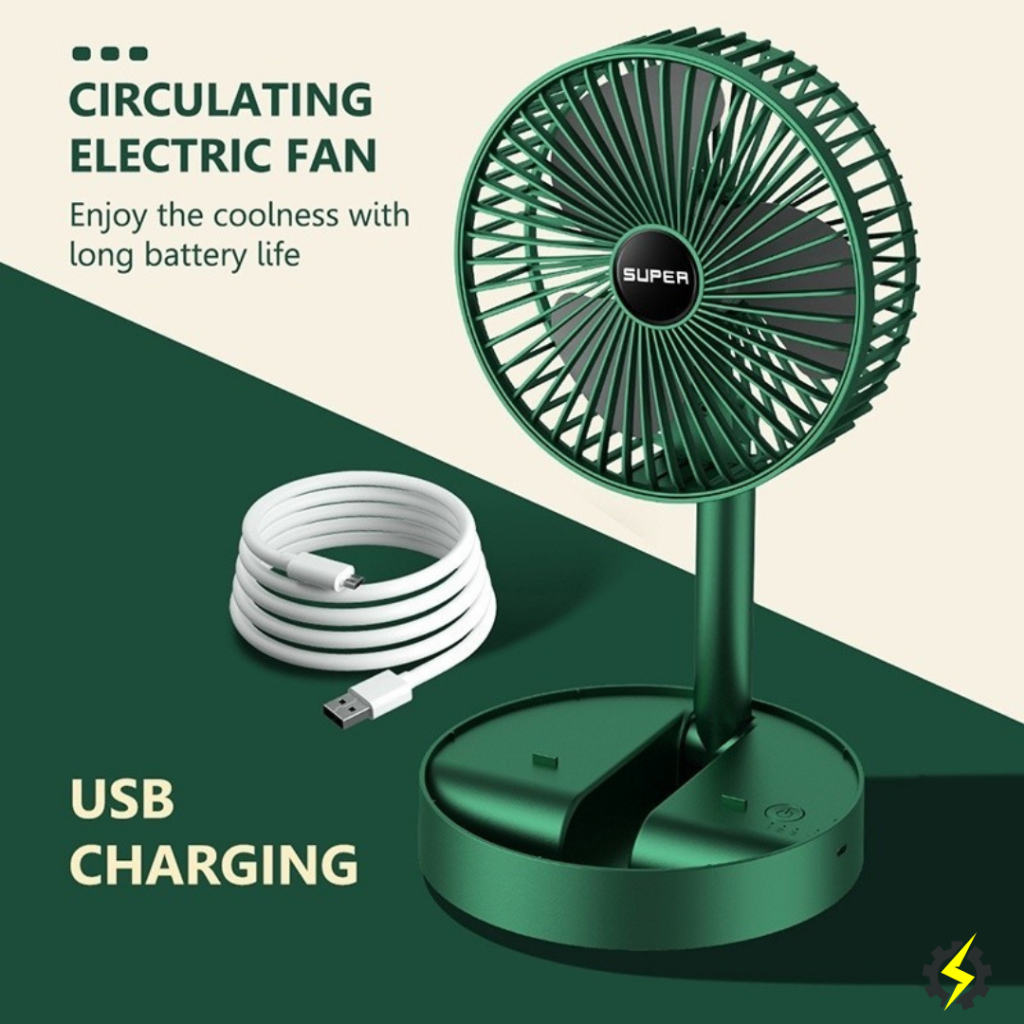 New Kipas Mini Adjustable Mini Fan Kipas Small Cooling Handy Desk Home ...