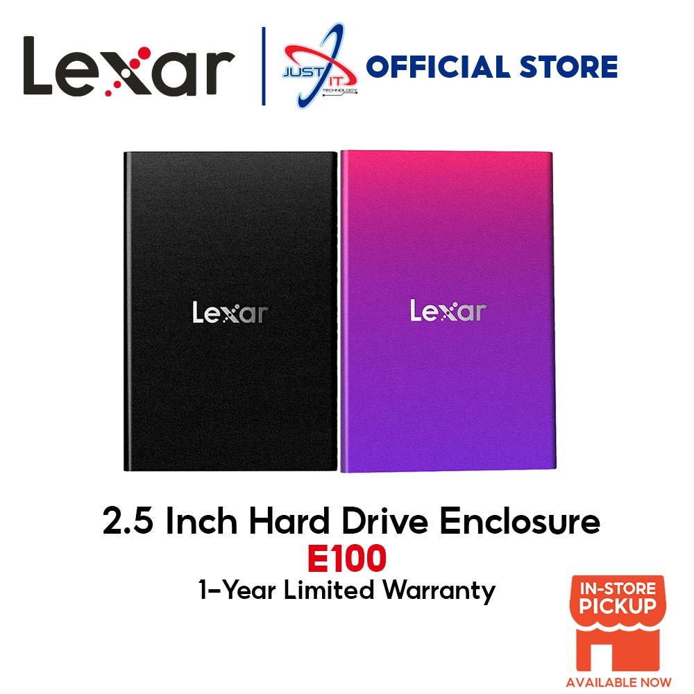 Lexar E100 SSD Enclosure USB 3.2 Gen - Black/Magenta (2.5'') LPAE100 ...