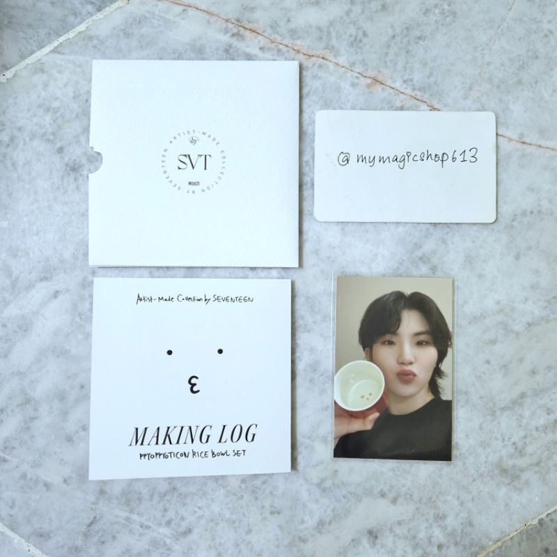 SEVENTEEN ARTIST COLLECTION- WOOZI RICE BOWL SET MAKING LOG AND ...