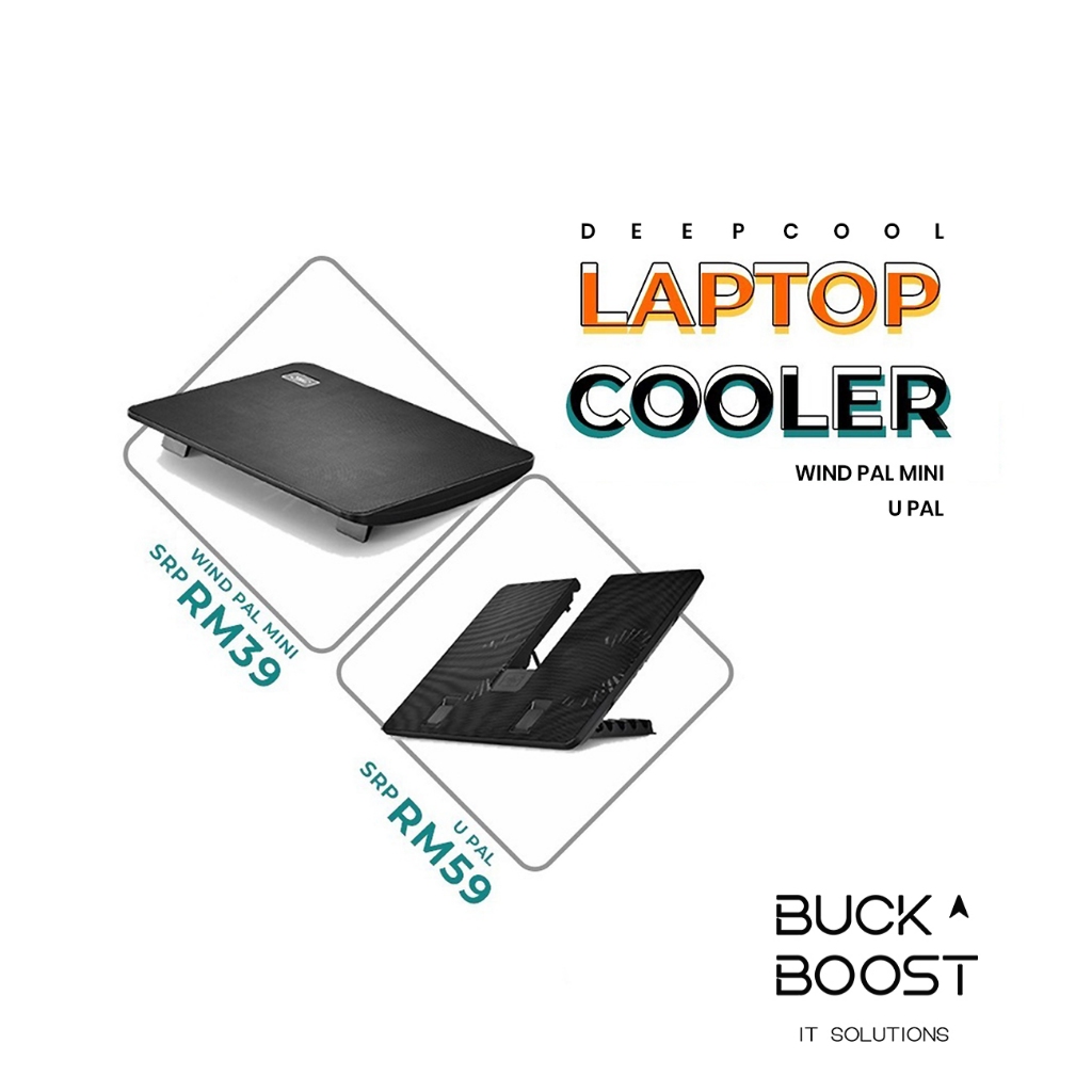 Deepcool WIND PAL MINI / U PAL Cooling Pad, Support Up to 15.6" Laptop ...