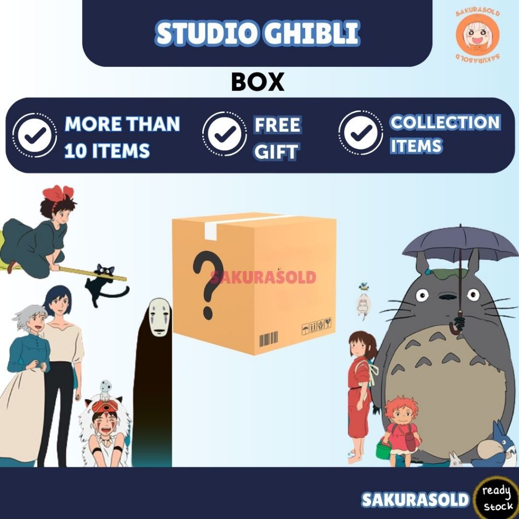 Studio Ghibli Miyazaki Hayao Box Totoro Howl's Moving Castle Spirited ...
