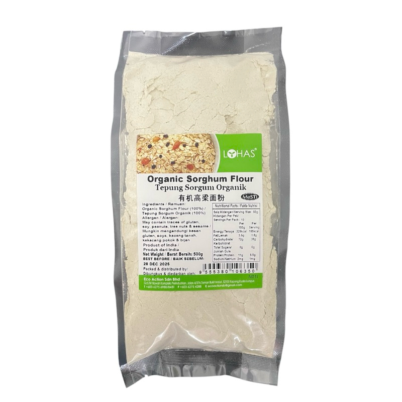 Lohas Organic Sorghum Flour [Gluten-Free] 500g 有机高梁面粉 | Shopee Singapore