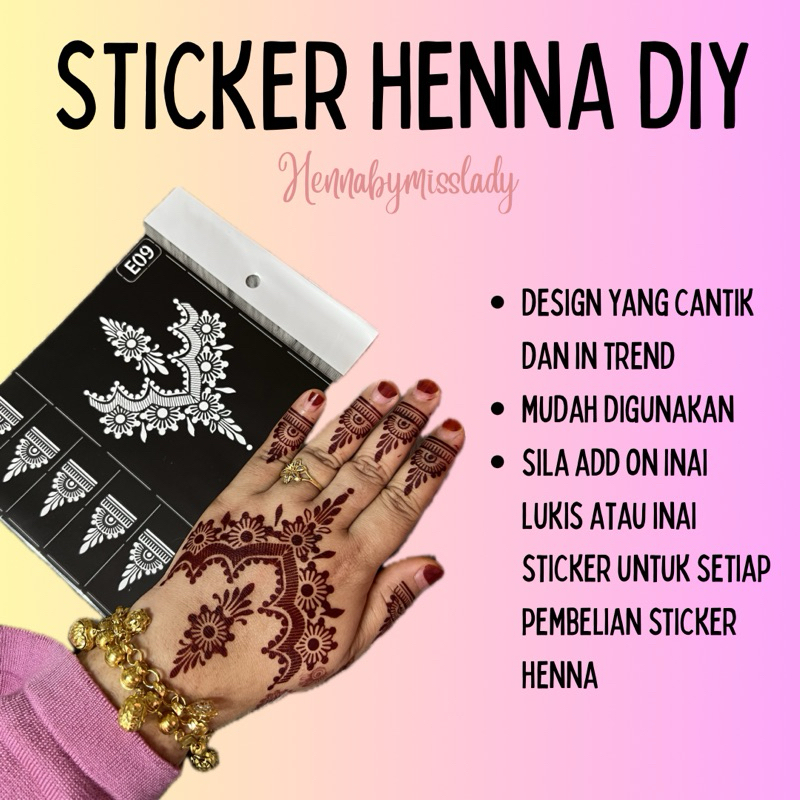 Henna STICKER VIRAL DIY Beautiful New DESIGN STICKER Bridal STICKER ...