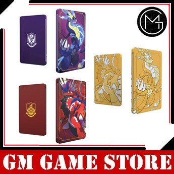Nintendo Switch Pokemon Scarlet | Violet | Gold Steelbook Steelcase ...