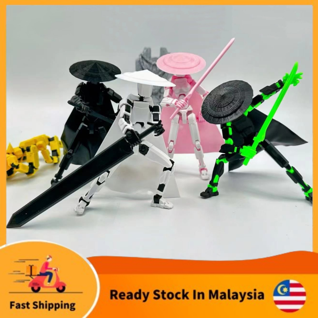 Lucky 13 Action Figure Dummy T13 Multi Jointed 3D Printing Doll DIY ...