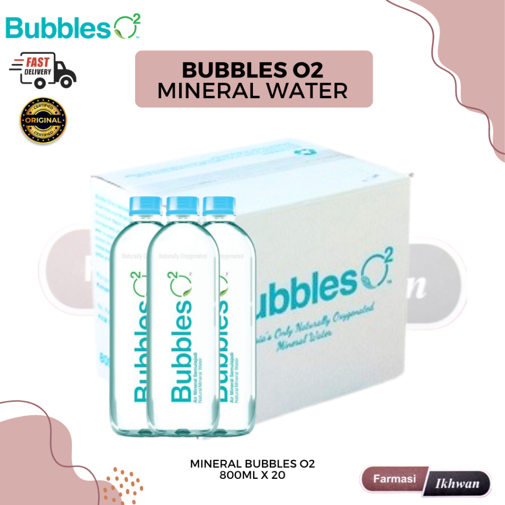 Bubbles o2 Mineral Water 800ml x 20 (1Box) | Shopee Singapore