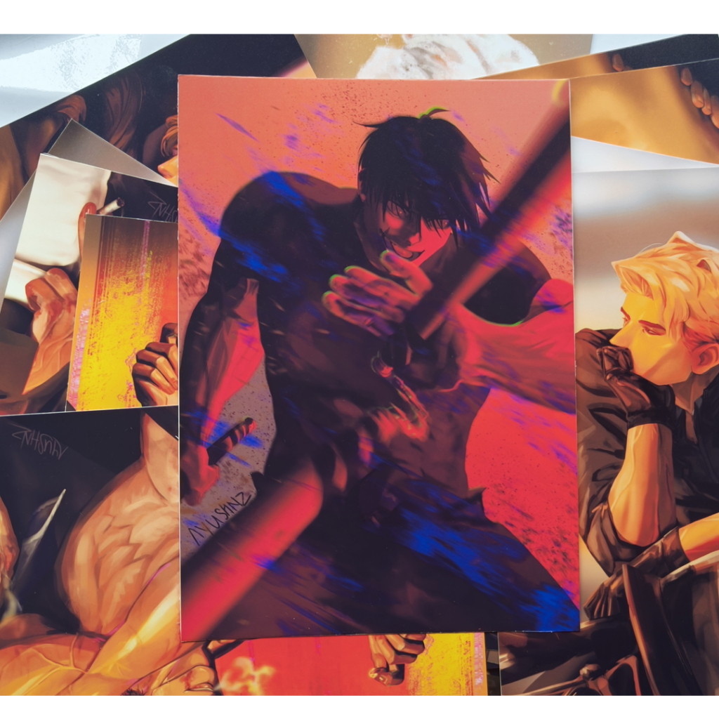 Toji Red Fanart Print | Shopee Singapore