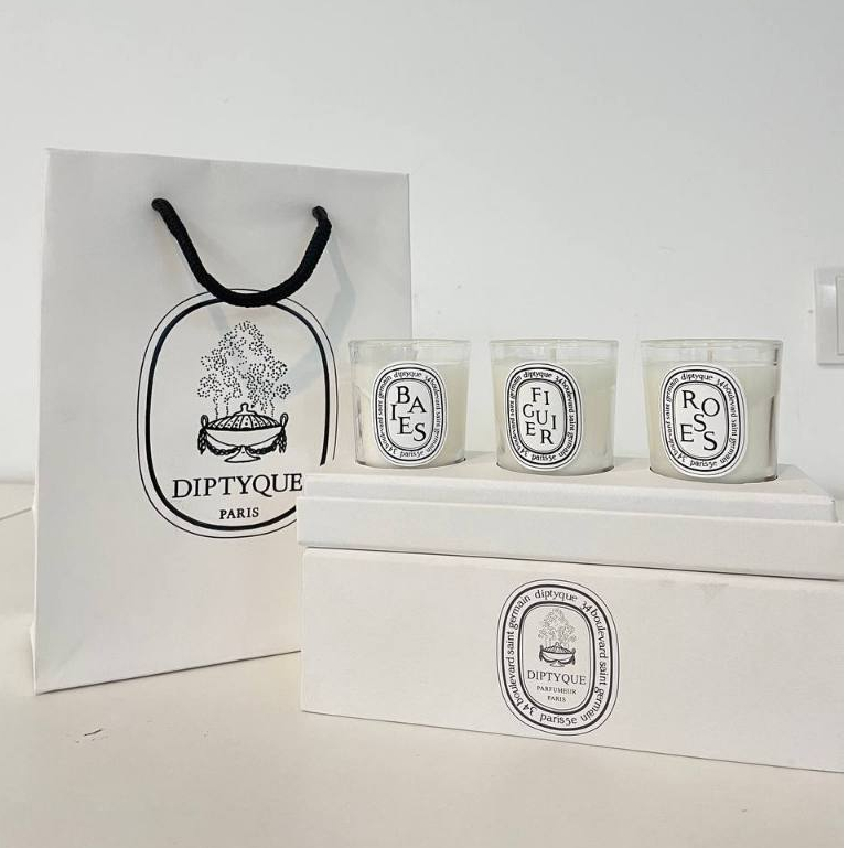 DIPTYQUE_5IN1 CANDLE SET (5X35G BLUE BOX) (Roses, Baies, Figuier ...
