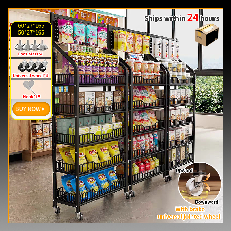 Snack Rack Display Rack 5 Layer Supermarket Shelf Rak Kedai Runcit ...