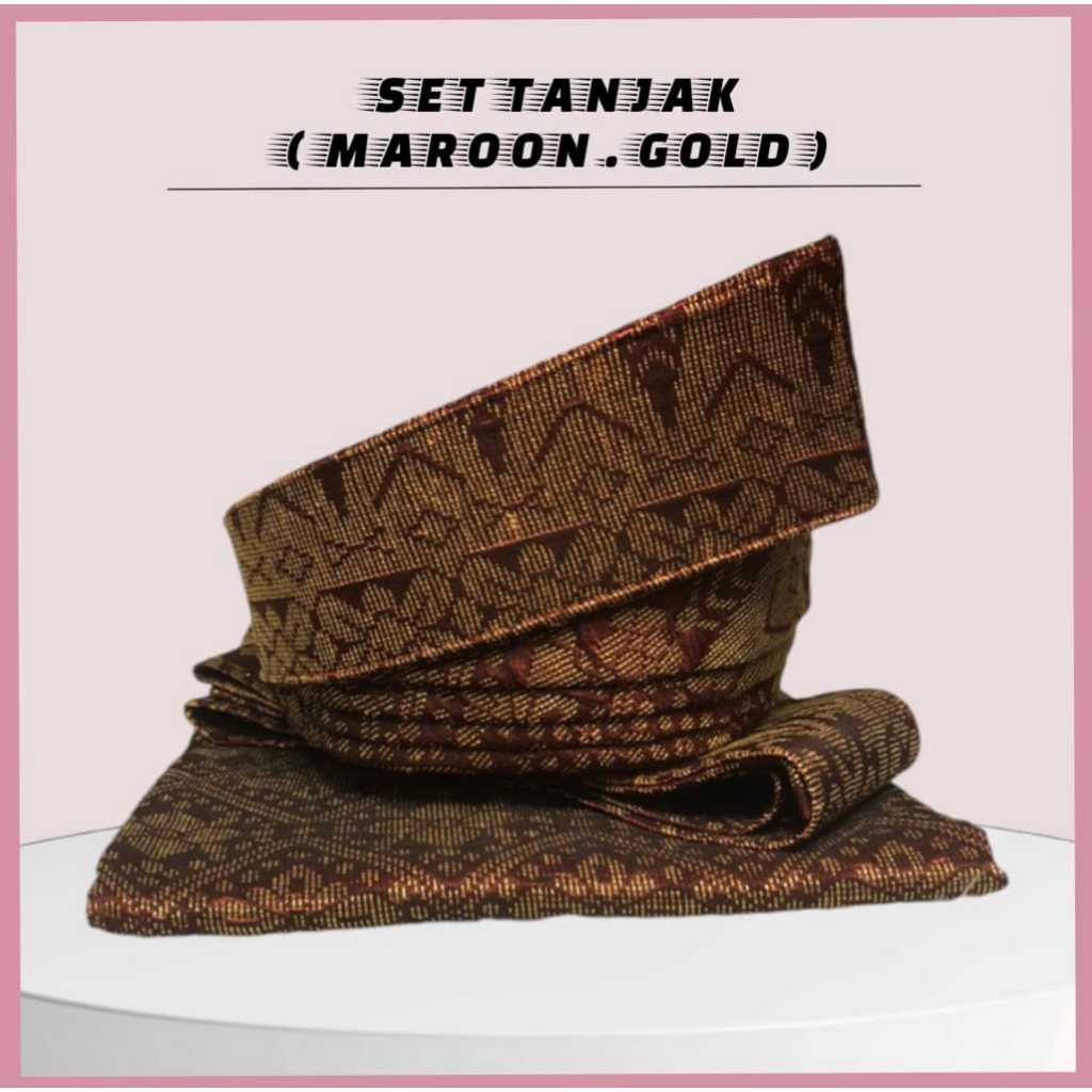 Songket TANJAK SET (TANJAK, SAMPIN, BEKONG) | Shopee Singapore