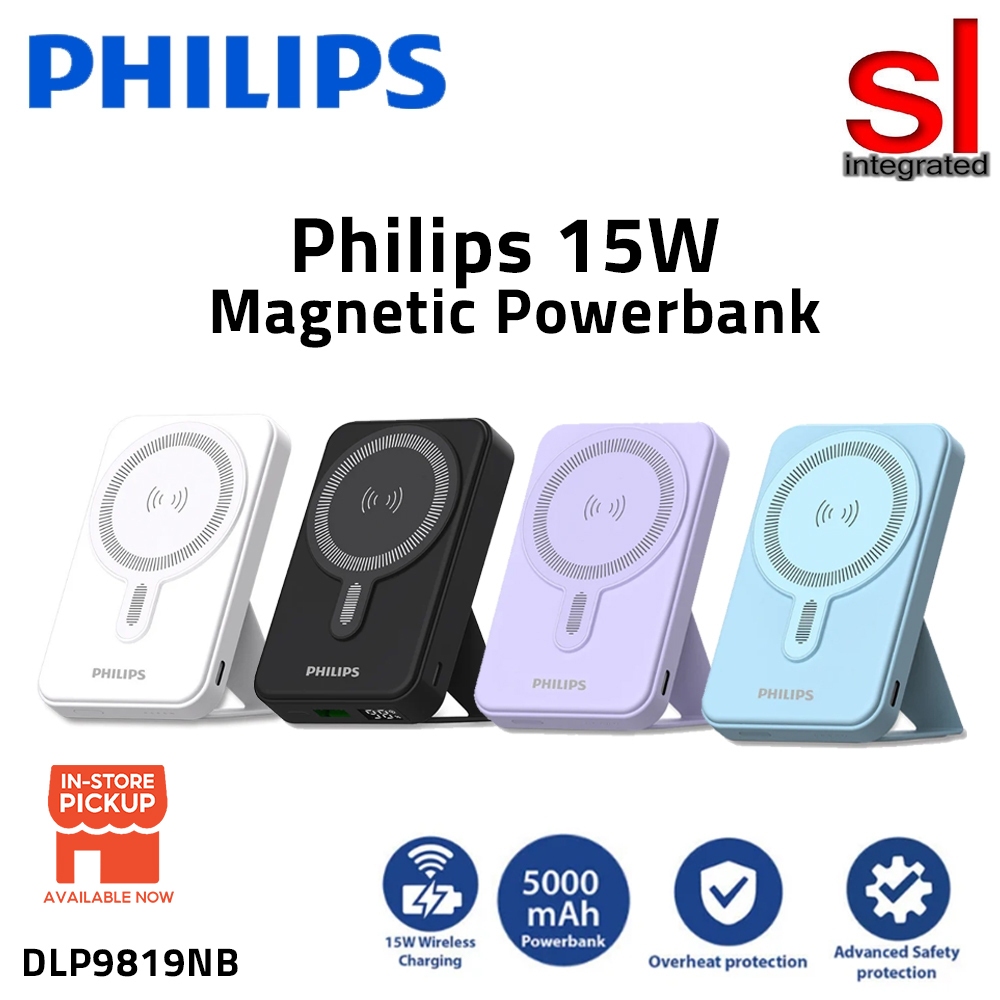 Philips 5000mAh Magnetic Wireless Powerbank (DLP9819N) | Shopee Singapore