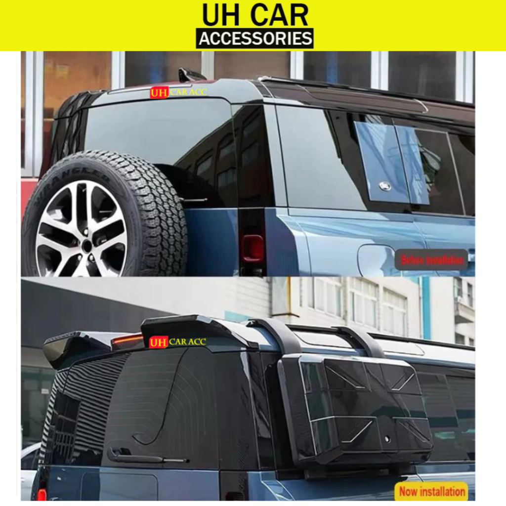 Land Rover Defender 90 110 L663 2020-2023 rear roof top lip spoiler ...