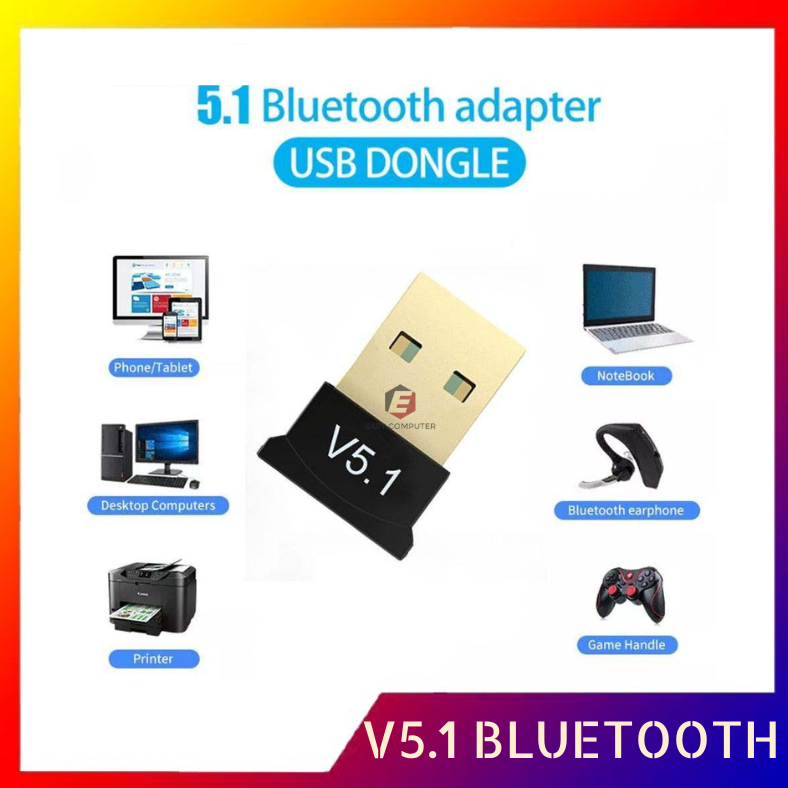 USB Bluetooth 5.1 Adapter Transmitter Receiver / Bluetooth Audio Dongle ...