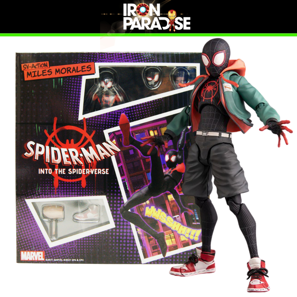 Miles Morales Figure Spider Man Across the Spider Verse Action Figurine ...