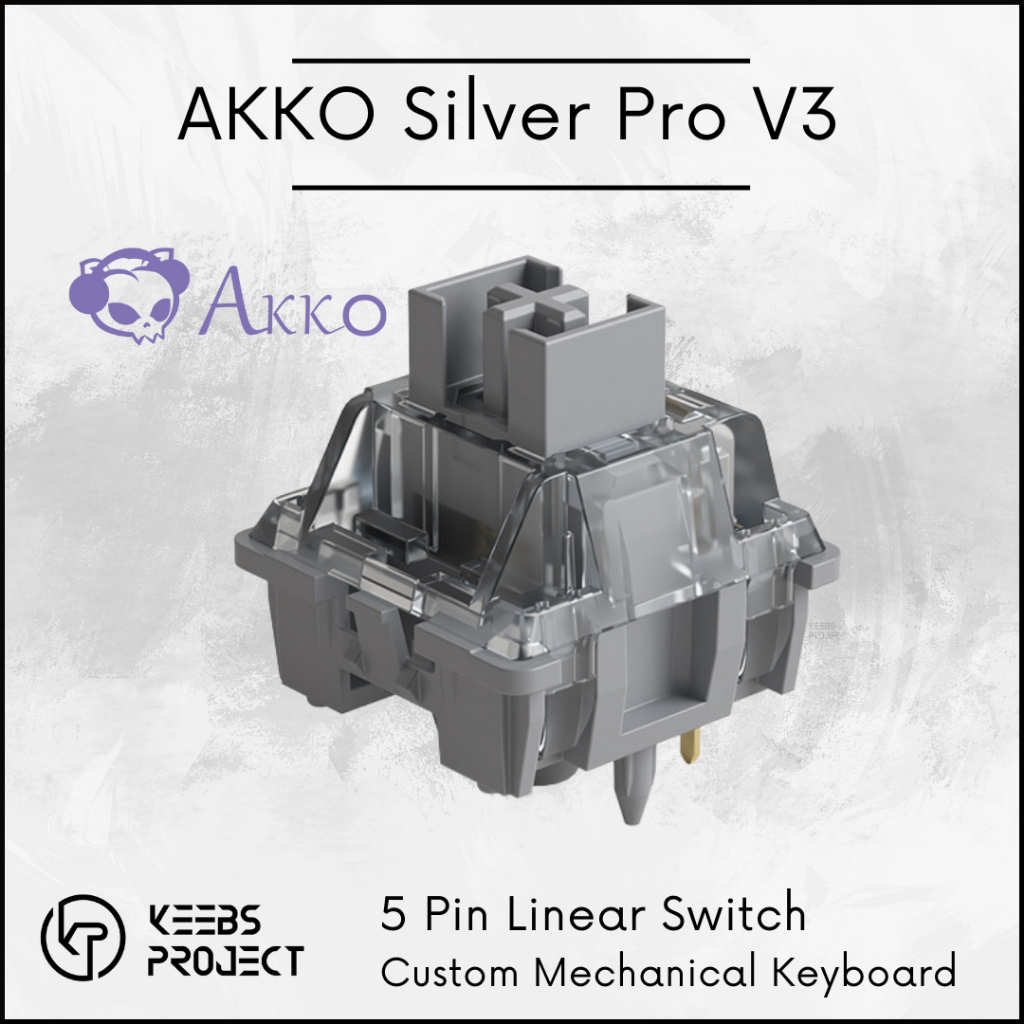 New Akko Silver Pro V3 Gaming Linear 5pin Linear Switches for ...