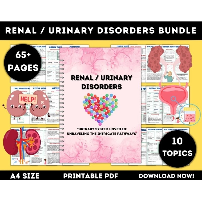 Renal & Urinary Disorders | Urinary System Notes | Renal System Study ...