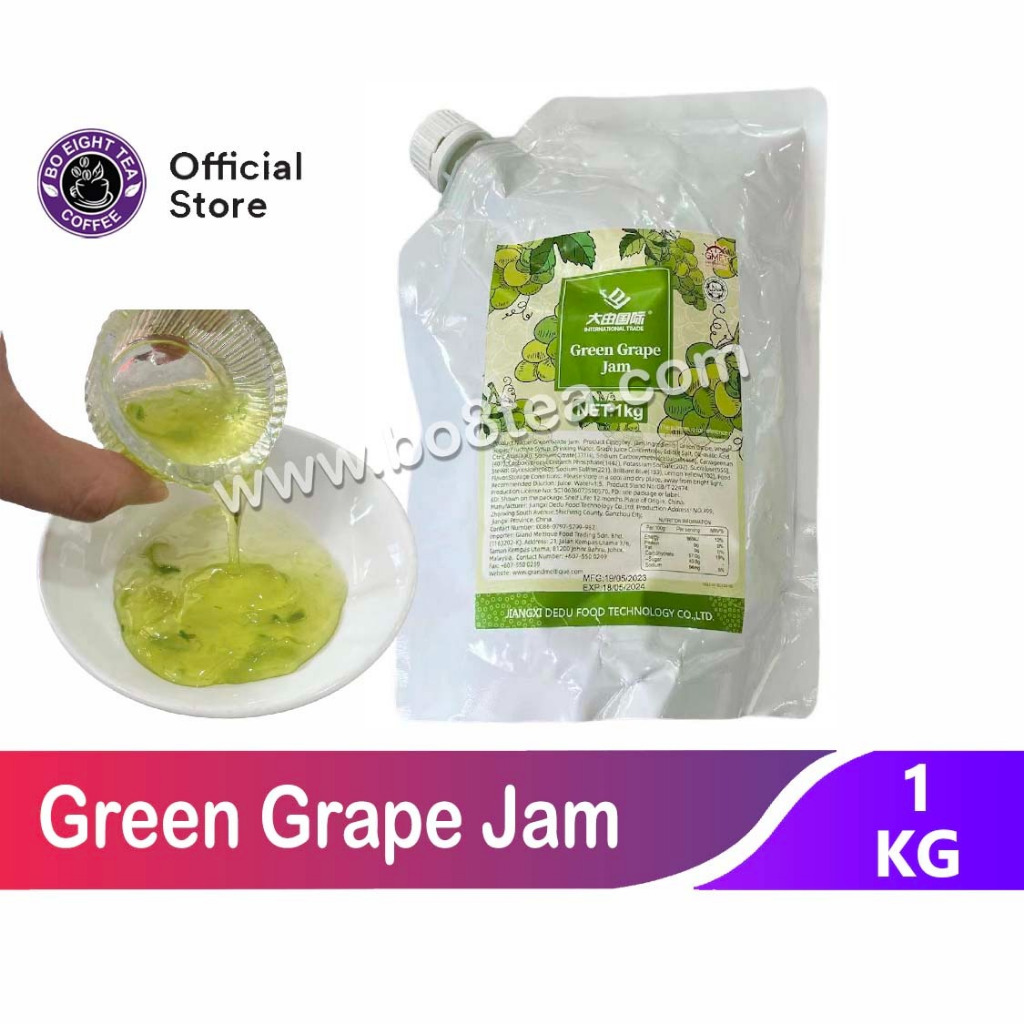 GREEN GRAPE JAM 1KG 青提果酱 (EXPIRED DATE: 23-9-2025) | Shopee Singapore