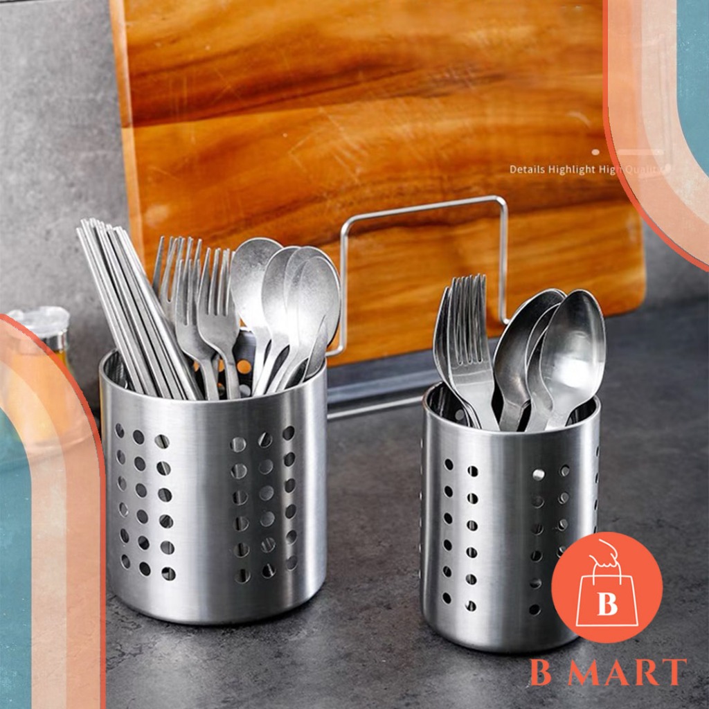 KITCHEN CUTLERY STAND UTENSTIL RACK STAINLESS STEEL RAK PERALATAN DAPUR ...