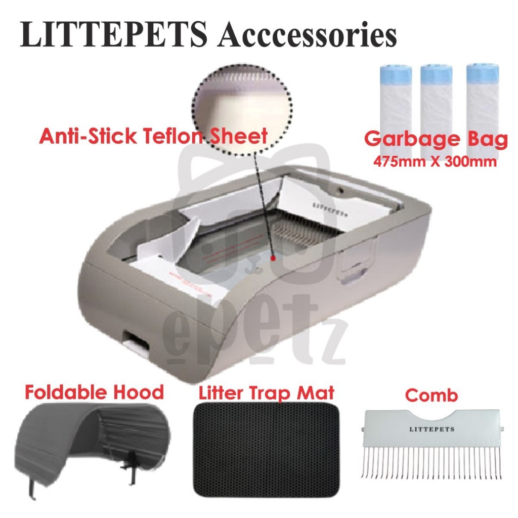 LITTEPETS Bekas Tandas Kucing Automatik Automatic Cat Toilet Automatic ...