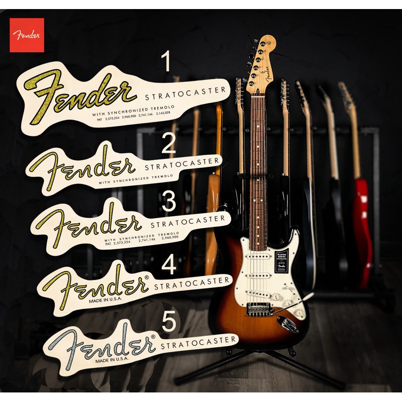 Superb Quality Fender Stratocaster Waterslide Headstock Decals | Shopee ...