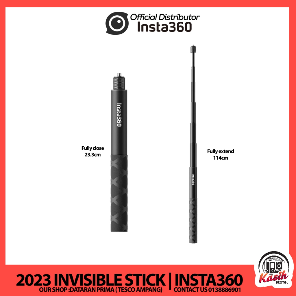 2023 New Version Insta360 Invisible Stick 114cm | Shopee Singapore
