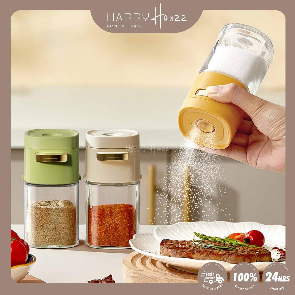 HAHO Auto Salt Dispenser B Seasoning Bottle Kitchen Organizer Cooking ...