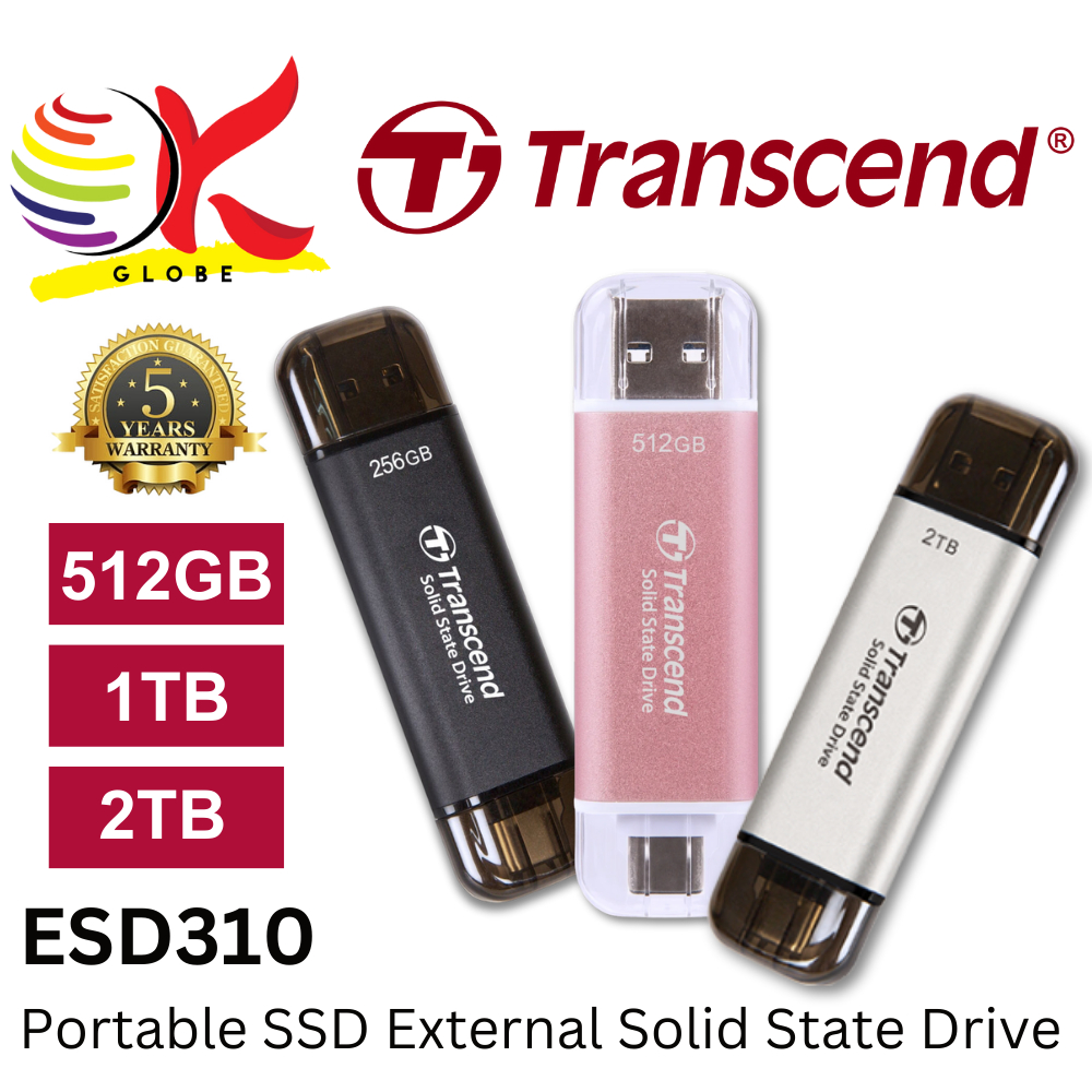 TRANSCEND SSD ESD310C / ESD310S / ESD310P DUAL USB 10GBPS PORTABLE EXT ...