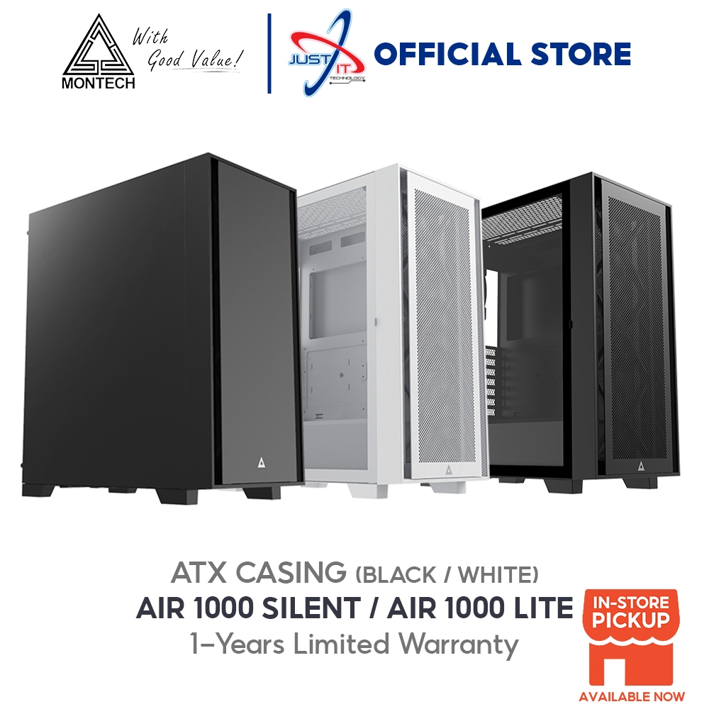 MONTECH AIR 1000 SILENT / LITE ATX GAMING CASE / CASING | Shopee Singapore