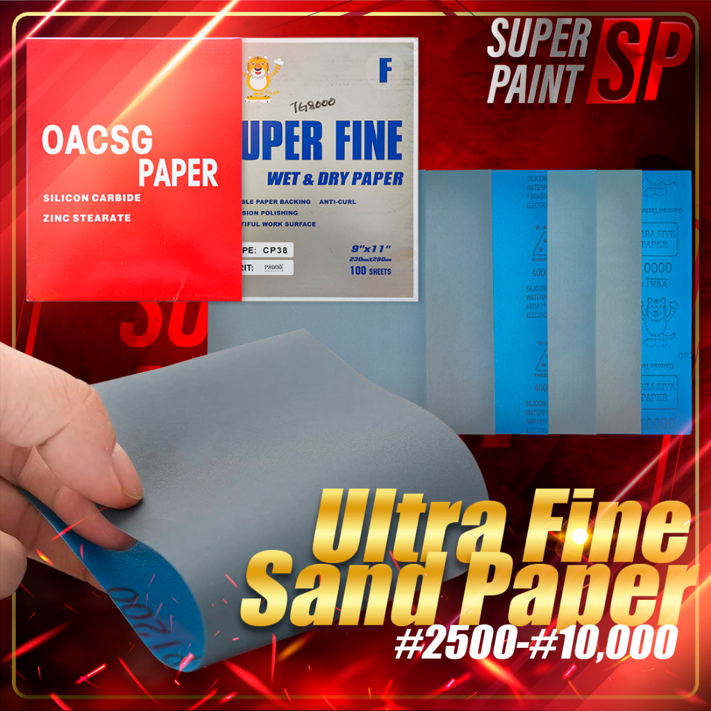 Ultra Fine Sand Paper 2500 to 10000 Waterproof Wet & Dry Sandpaper ...
