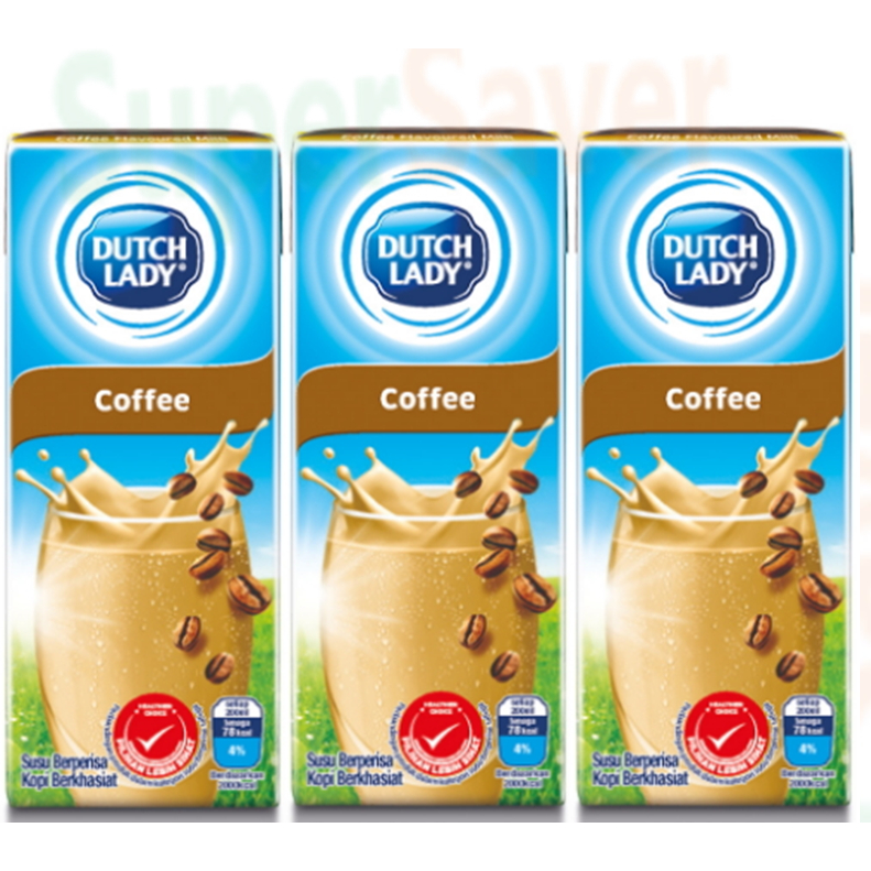 Dutch Lady UHT Full Cream / Chocolate / Strawberry / Low Fat Milk ...