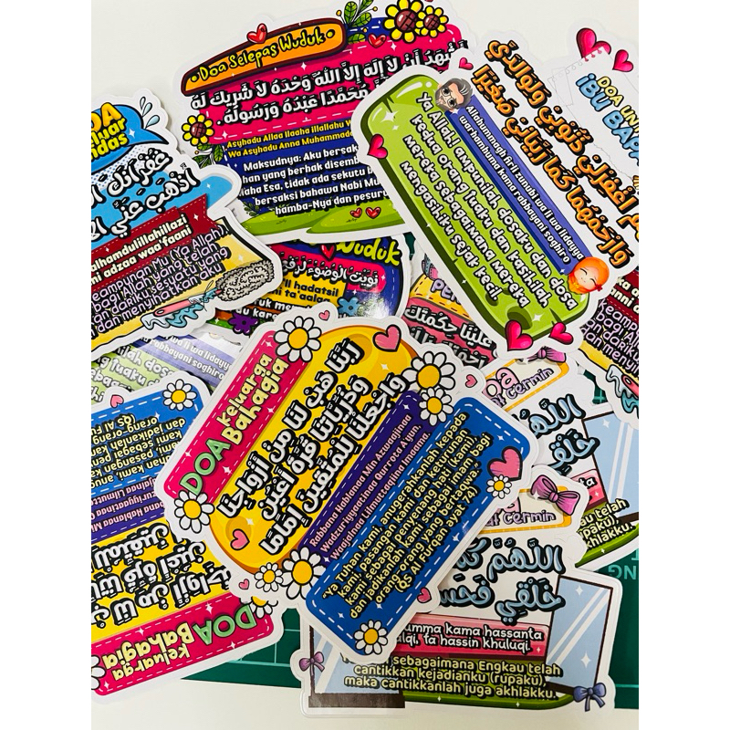 Sticker Doa Harian Comel Cute Sticker Daily Prayer Recital | Shopee ...