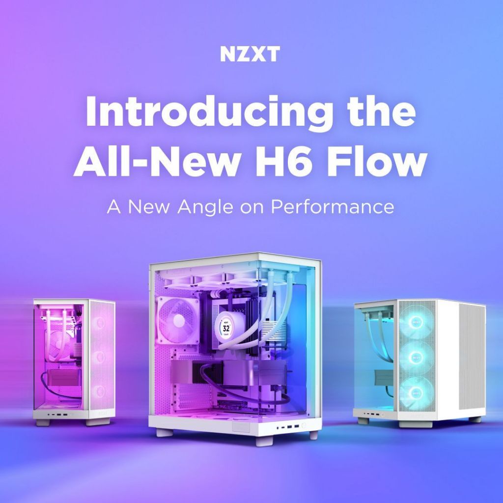 NZXT H6 Flow RGB Compact Dual-Chamber Mid-Tower Airflow Case | Shopee ...