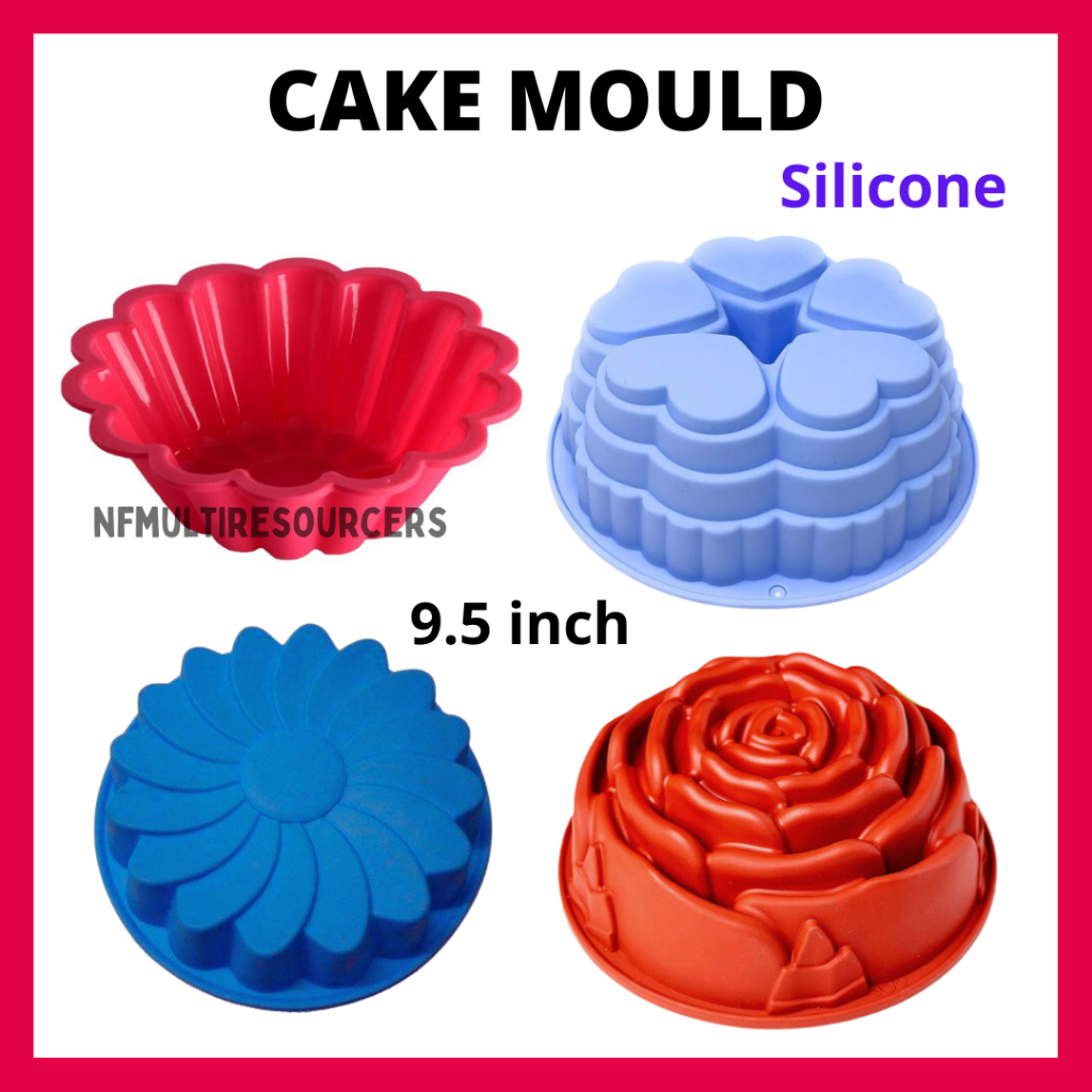 Silicone Mould Big Rose Flower Birthday Cake Mold Silicone Cake Baking ...
