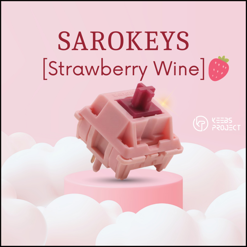 Sarokeys Strawberry Wine 5pin Linear Switch for Mechanical Keyboard ...