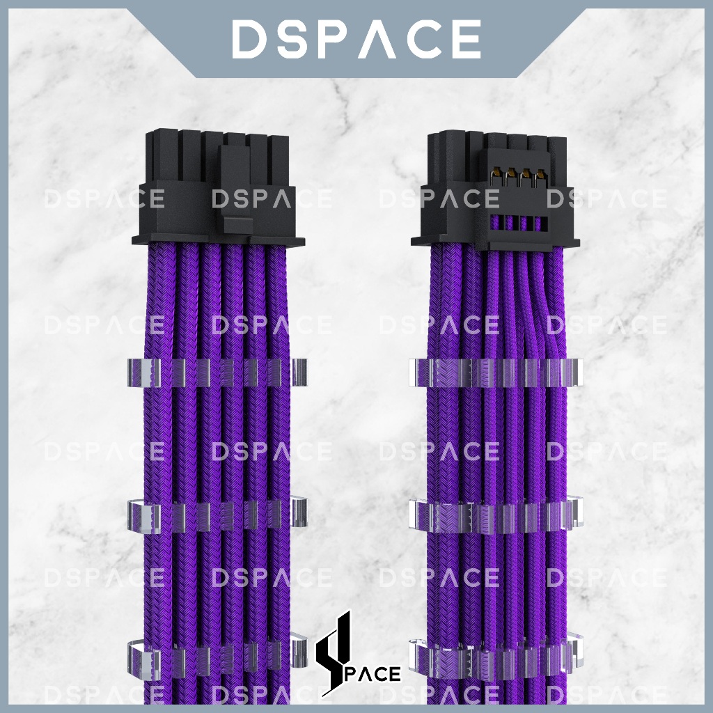 DSPACE PCIE 5.0 12VHPWR Cable GPU 16AWG PSU Power Sleeved Modular Cable ...