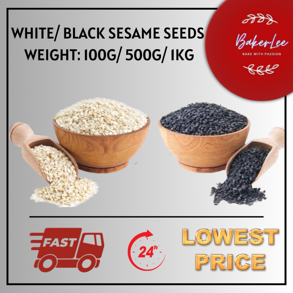 BLACK SESAME SEED / WHITE SESAME SEED (100G/500G/1KG) [REPACKED FROM ...