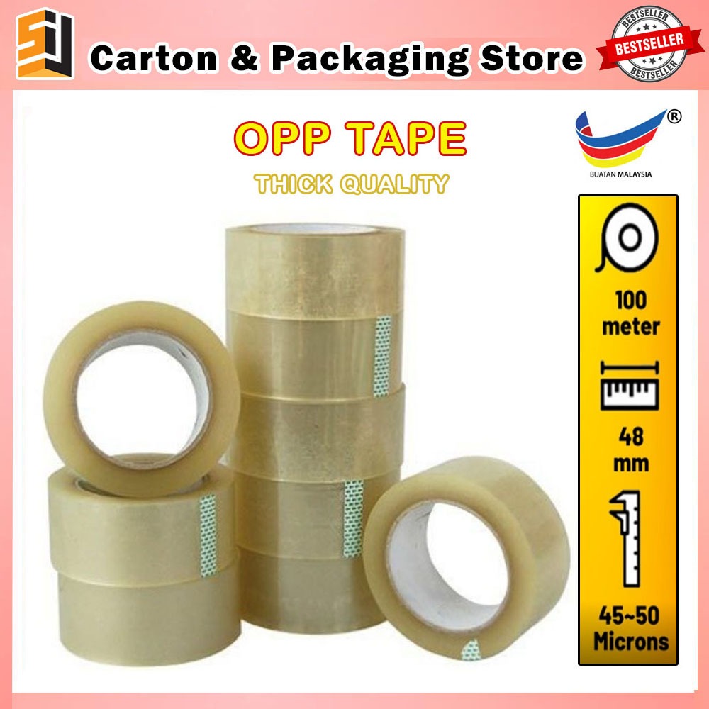 Opp Clear Tape Fragile Tape Brown Tape 48mm Stationery Celophone ...
