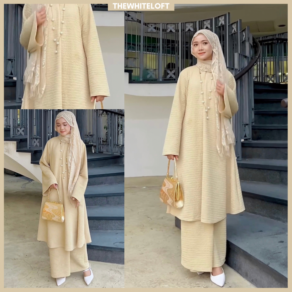 Mahsuri Kurung Haurabelle Baju Kurung Ironless Wrinkle Crepe Baju Raya ...