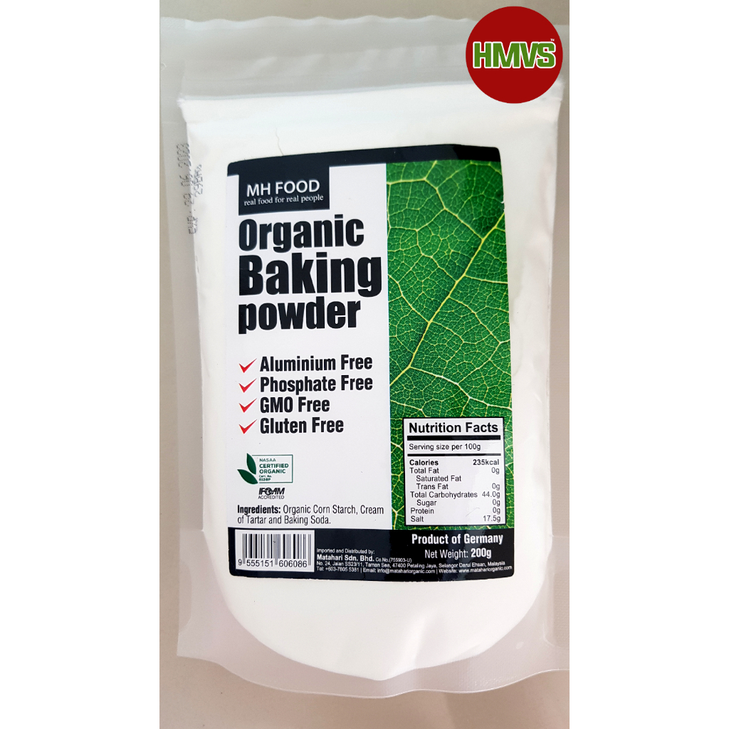 MH Food Organic Baking Powder 200g | Shopee Singapore