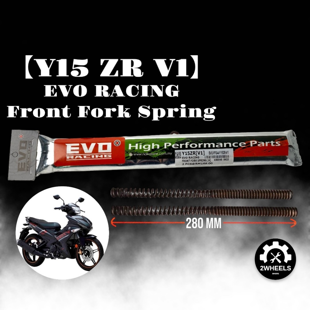 YAMAHA Y15 ZR V1 EVO RACING FRONT FORK SPRING 280MM (2PCS/SET) | Shopee ...