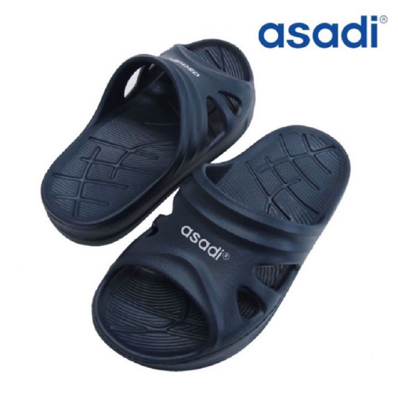 Asadi Men’s Sandals Slippers 1443 Navy | Shopee Singapore