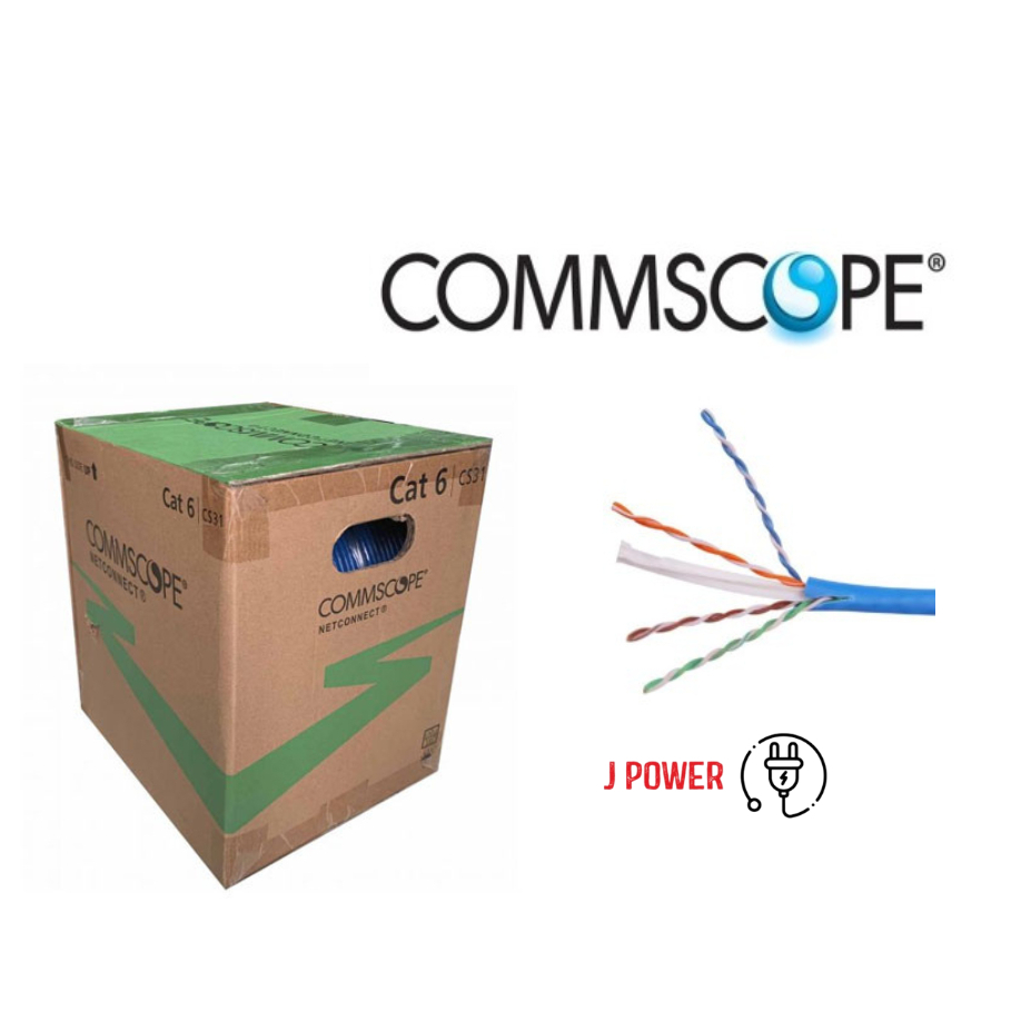 COMMSCOPE CAT 6 UTP 24AWG CS30 4 PAIR NETWORK CABLE (BLUE) (305M) | Shopee Singapore