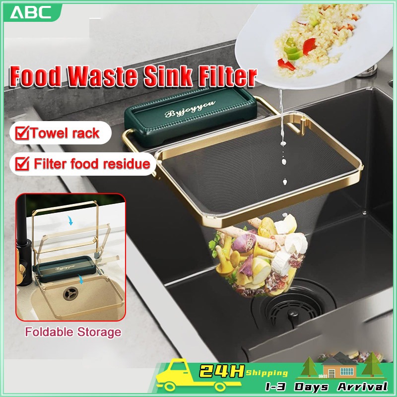Trash Drain Hanging Net Drain Basket Kitchen Triangle Sink Filter ...
