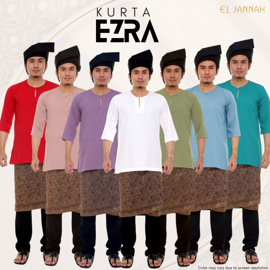 Kurta Ezra Men Kurta Lelaki Dewasa Pastel Color Mint Green Dusty Purple ...