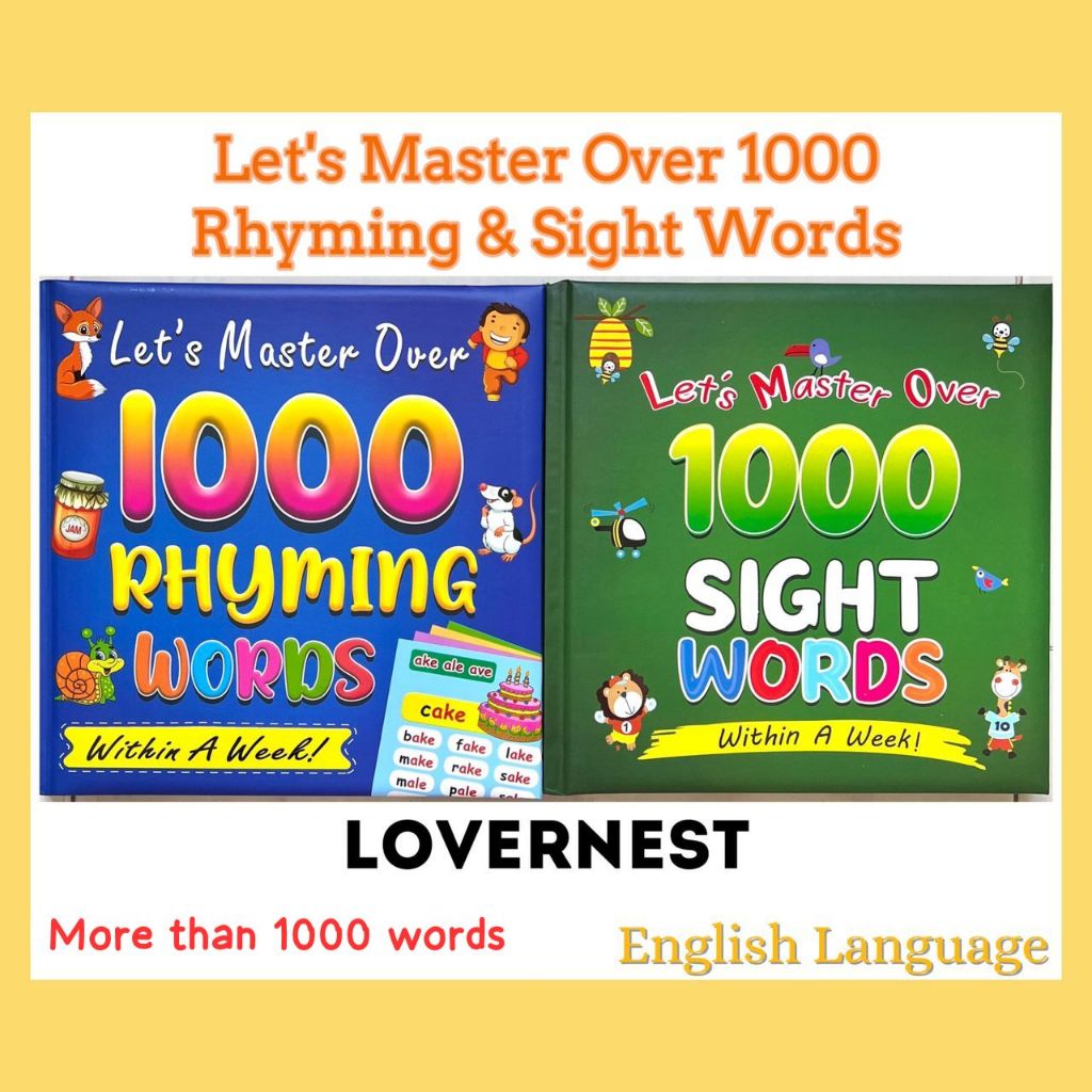 MIND TO MIND Let's Master Over 1000 Rhyming & Sight Words Within A Week ...