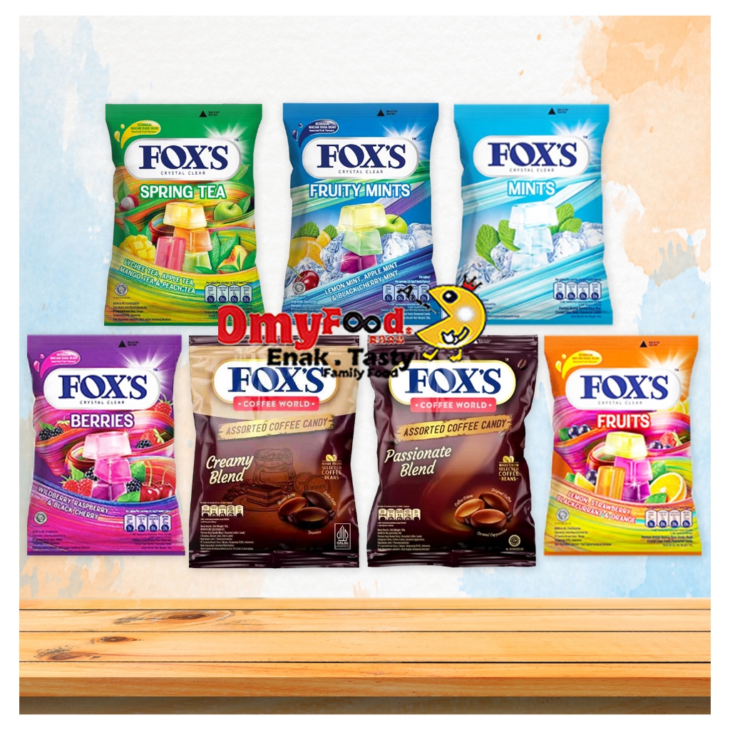 90g Fox's Crystal Clear [Berries / Fruits / Mints / Fruity Mints ...