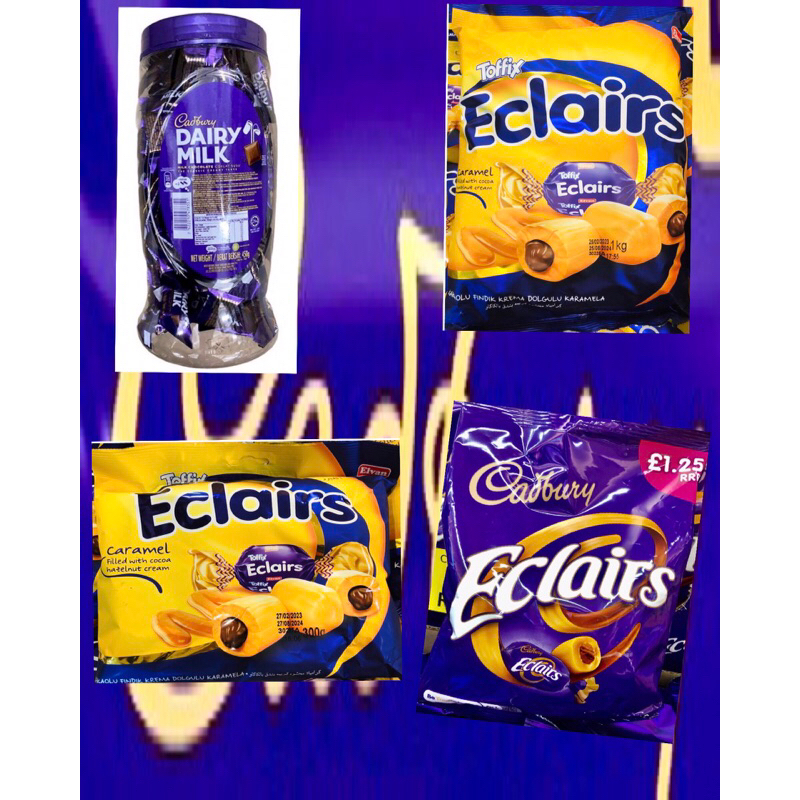 CADBURY CHOCOLATE CANDY 382g ECLAIRS CARAMEL 300g&1kG | Shopee Singapore