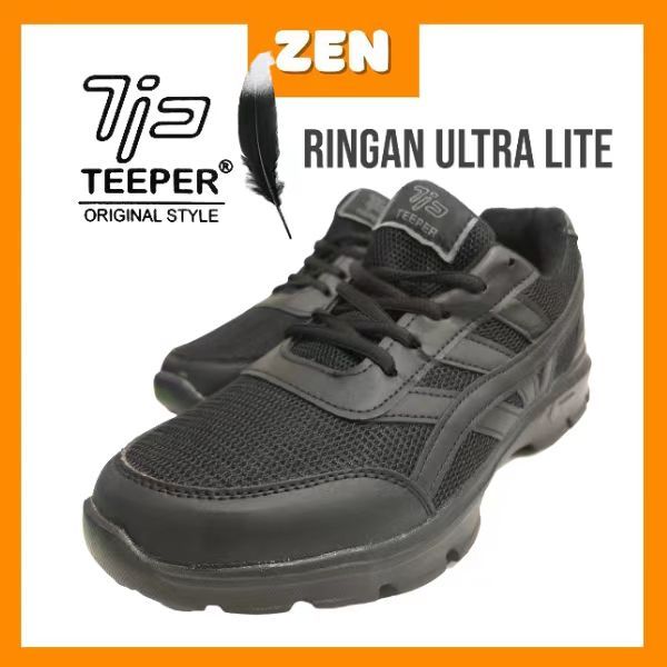 [ZEN] TEEPER 37-45 Ultra Light Weight Black School Shoes I Unisex Black ...