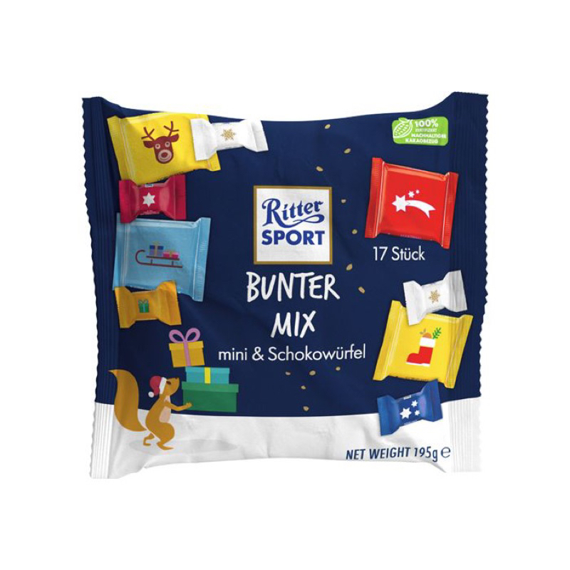Ritter sport minis bunter mix 195g (exp 20.04.24) | Shopee Singapore