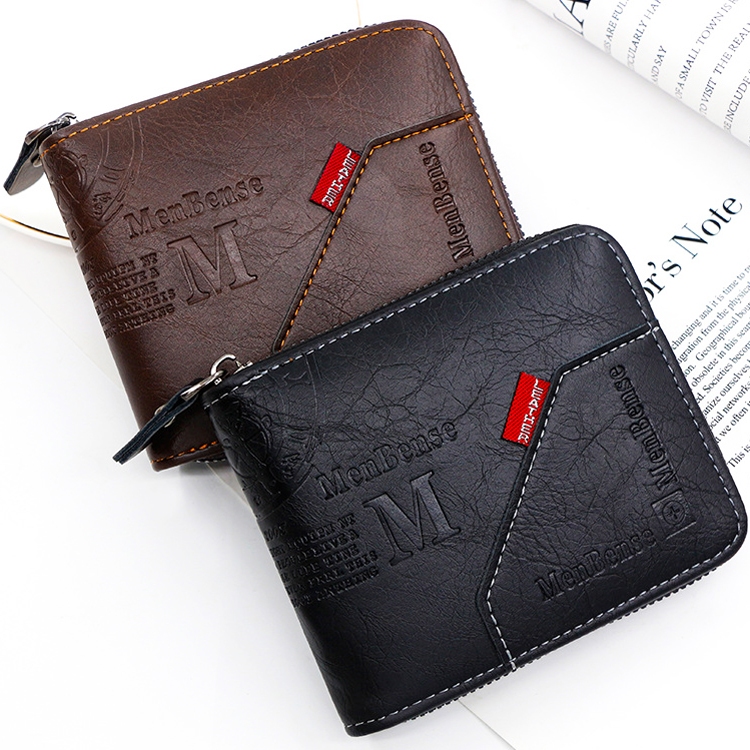 [Shopee Choice] Men's Wallet PU Leather Wallets Classic Purse Retro ...